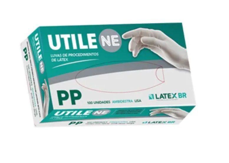 Luva látex branca utile tam m - 100 unid. - Assepsia Hospitalar ...