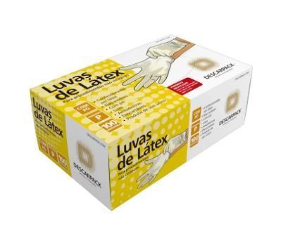 Luva latex c/ po para procedimento nao cirurgico tam p c/100 unidades - descarpack - Luva de ...