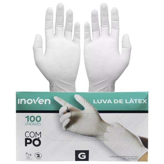 Luva Látex Procedimento Descartável Pmg -caixa C/ 100 C-po - Inoven ...
