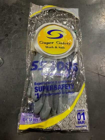 Luva nitrilica nyn (1006) cinza super safety - Luvas Descartáveis ...