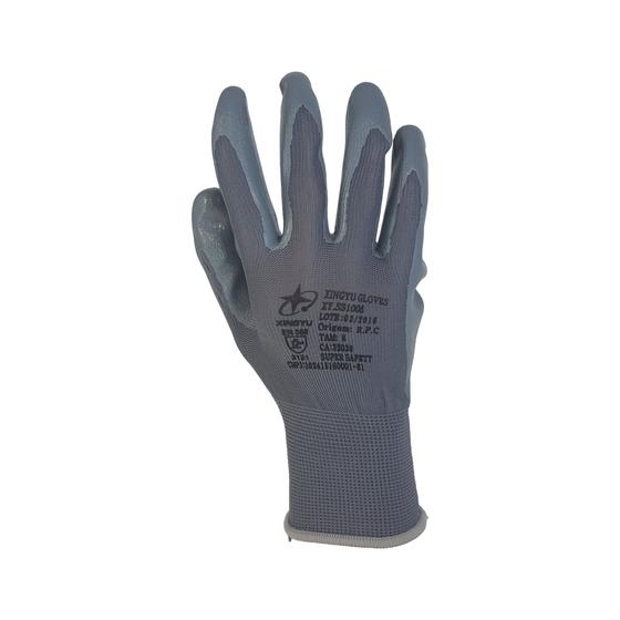 Luva nitrilica nyn (1006) cinza super safety - Luvas Descartáveis ...