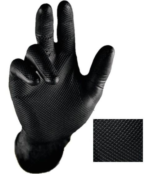 Luva Nitrilica Preta Mecanico Imperm. Caixa C/ 50 Unidades - Super ...