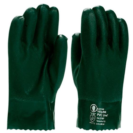 Luva PVC Cano Curto 26CM Tam. 9,5 CA27387 Yeling - EPI - Magazine Luiza