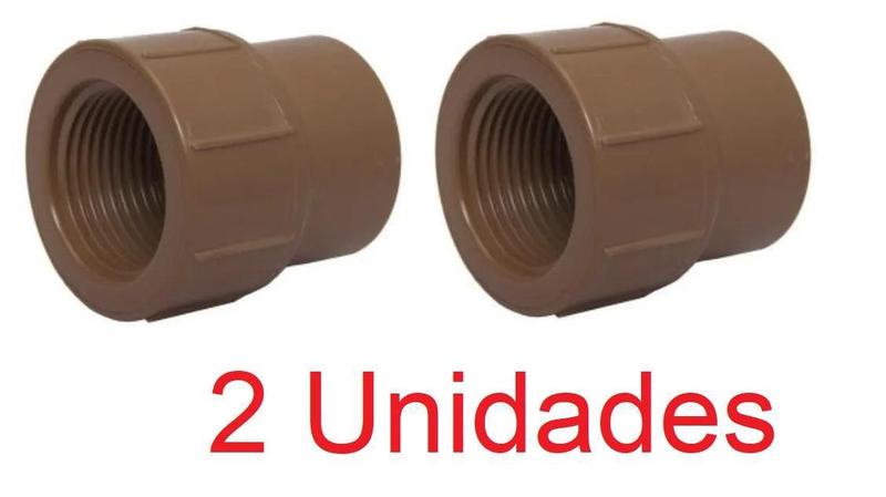 Luva Redução Lr Sold./Rosc Pvc 25Mm X 1/2 Marrom 2 Unidades - Krona ...