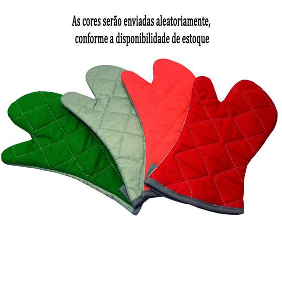 Luva Térmica Alta Temp Forno Industrial Cano Longo- 36cm - Assessor Lar ...
