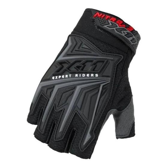 Luva X11 Nitro 3 1/2 Meio Dedo Preta - X11 Expert Riders - Luva ...