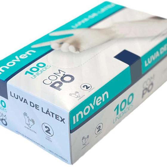 Luvas Látex com Pó Inoven Caixa 100 unidades - Luvas Descartáveis ...