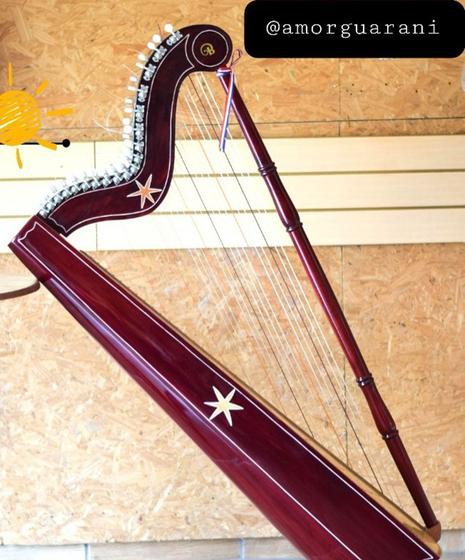 Luxo instrumento musical harpa clásica - Amorguarani - Harpa - Magazine ...
