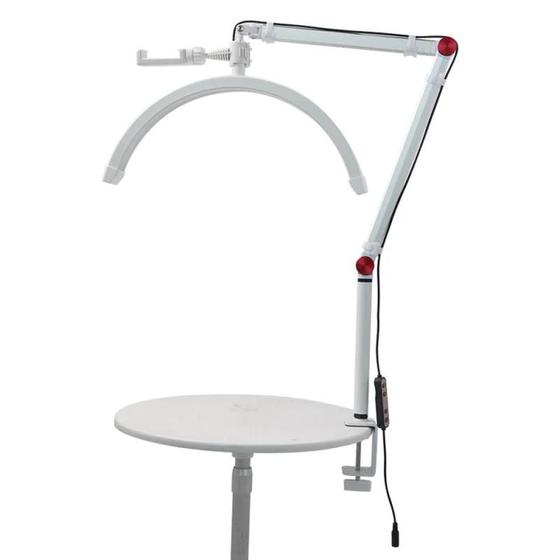Luz De Vídeo LED HD-M3X pro De 16 Polegadas Em Formato De Meia-lua Luz ...