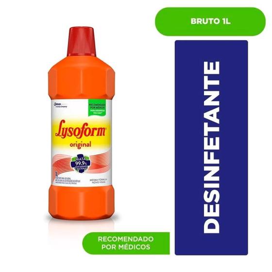 Lysoform Desinfetante Uso Geral Bruto Original 1 Litro - SC Johnson ...