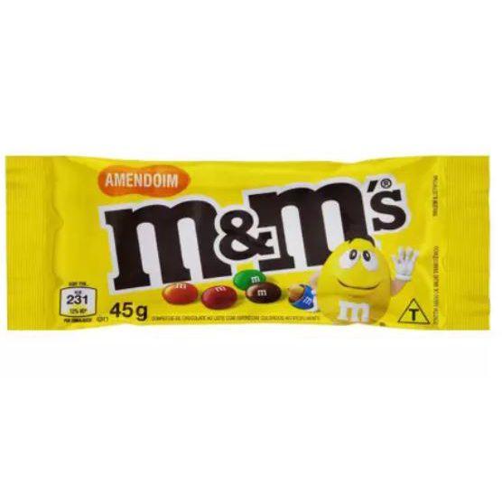 M&M's Chocolate ao Leite Amendoim Pacote 45g - MARS - MMs - Magazine Luiza