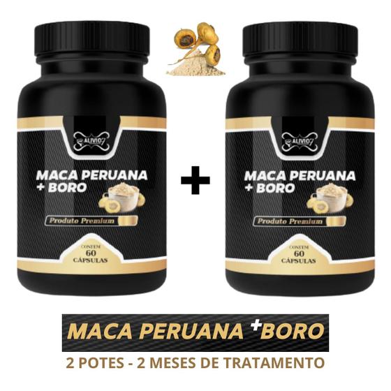 Maca + Boro 2 potes Natural Original - Maca Premium - Multivitamínico ...