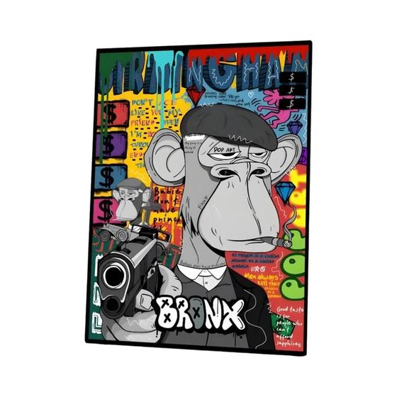 Macaco Engraçado Aburrido Macaco Arte Decoração De Parede Impressões E ...