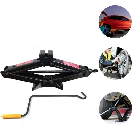 Macaco Para Carro Modelo Sanfona Universal Suporta 1 Tonelada - Bogu ...