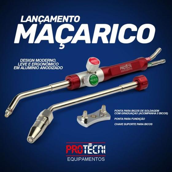 Maçarico alta fusao tipo edg para fundir barra protocolo para implante ...