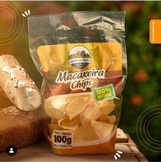 macaxeira chips artesanal 100% natural Sabor da terra 100g - Terra para ...