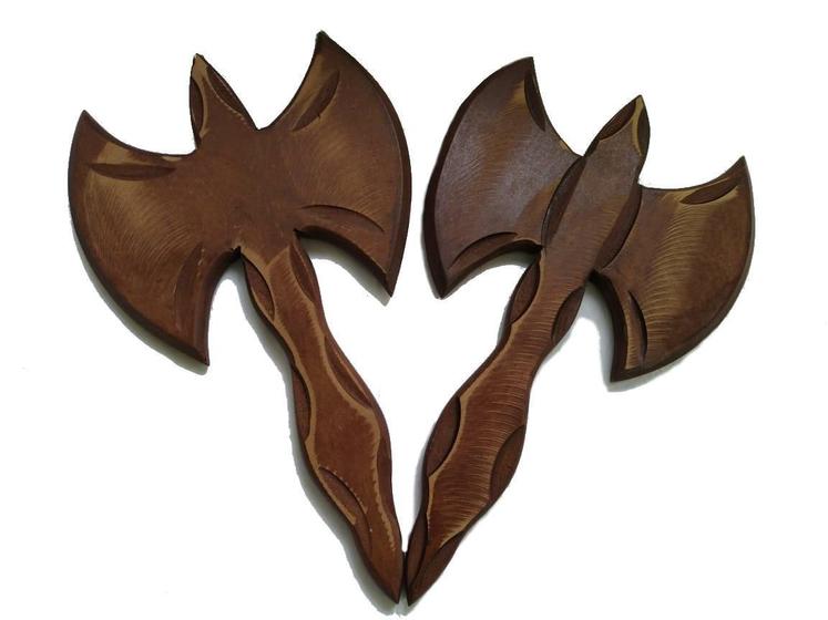 Machado Duplo De Xango Oxé 35Cm Umbanda E Candomblé - Oba Ogun ...