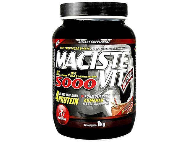 Maciste Vit Overall 5000 Chocolate 1Kg - Midway - Hipercalórico / Massa ...