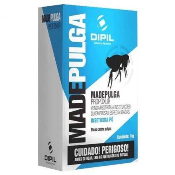 Madepulga 1Kg DIPIL - Controle de Pulga em Ambiente - Inseticida para ...