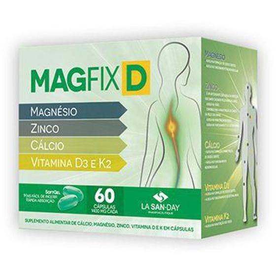 Magfix D 60 Cápsulas Soft Gel 1400 MG LA SAN-DAY - Multivitamínico ...