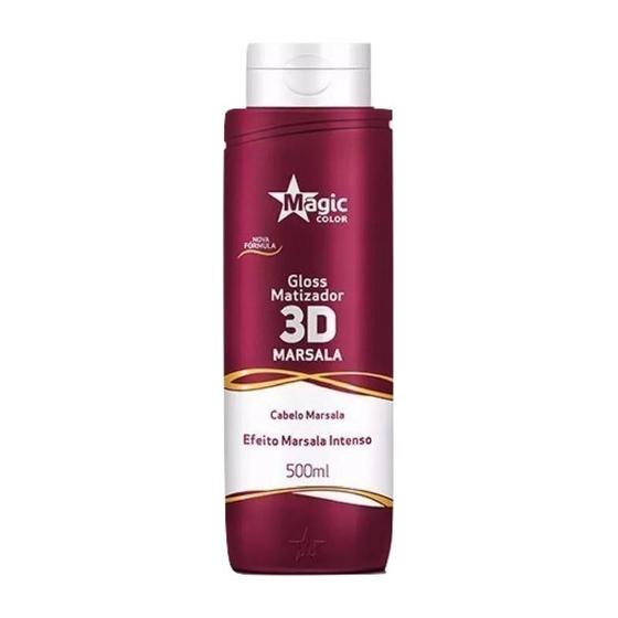 Magic Color Gloss Matizador 3d Efeito Marsala Intenso 500ml - Matizador ...