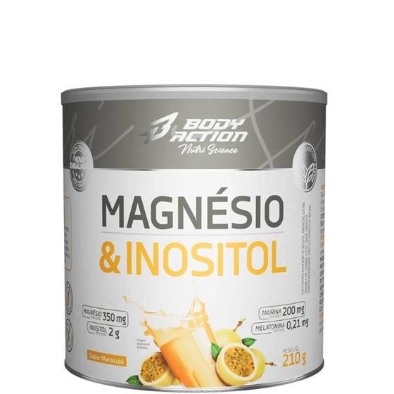 Magnesio E Inositol 210 gramas Bodyaction Sabor Maracujá - BODY ACTION ...