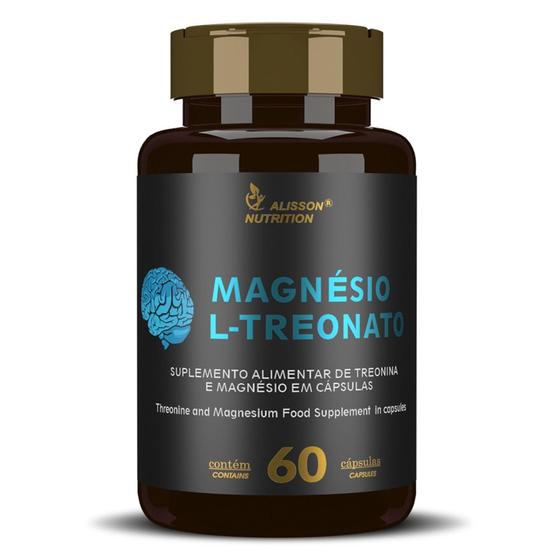 Magnésio L Treonato Threonine and Magnesium Supplement in 60 capsules - Alisson Nutrition ...