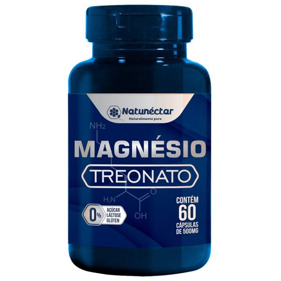Magnésio Treonato Suplemento Alimentar Natural 100% Puro 60 Capsulas Natunéctar Original ...