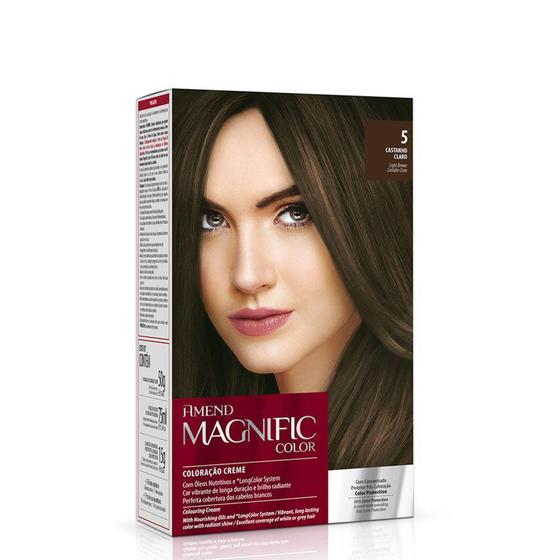 Magnific Color Kit 5 Castanho Claro Amend - Tinta de Cabelo - Magazine ...