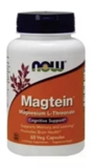 Magtein (magnesium L-threonate) 60caps - now - Cloreto de Magnésio ...