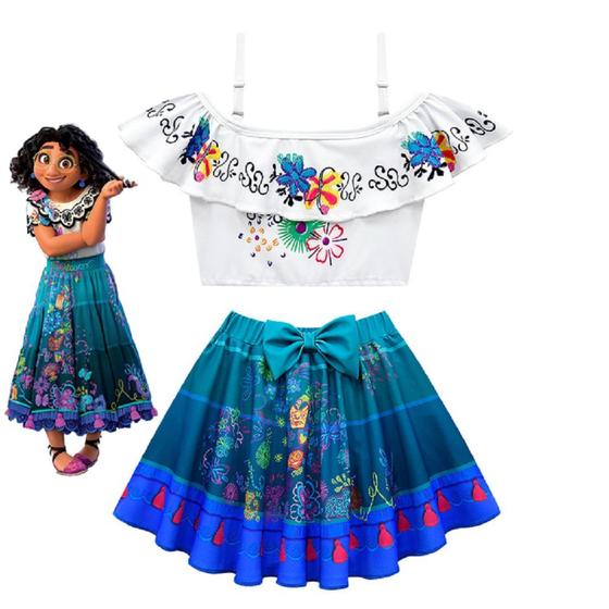 Maiô Infantil Feminino Princesa Maribel Encanto Roupa de Banho Para ...