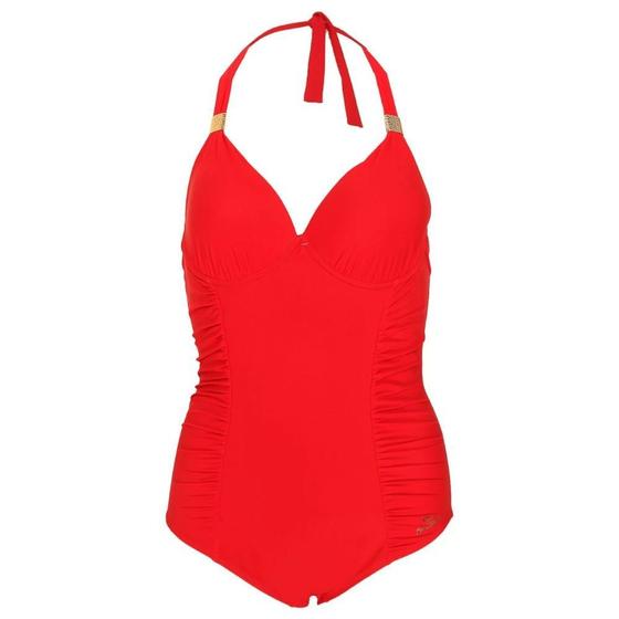 Maio Liso Com Bojo Drapee Modelador E Redutor Zero Barriga Banho De Mar ...