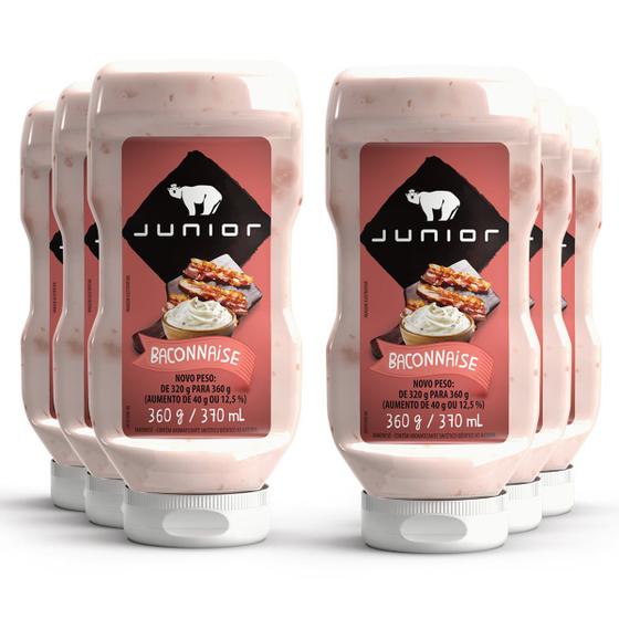 Maionese de Bacon Baconnaise Junior 360g - 6 Unidades - Maionese ...