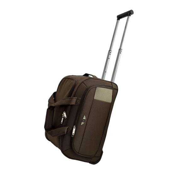 Mala Bolsa Sacola de Viagem Bordo Mao com Rodinha Tecido Poliéster ...
