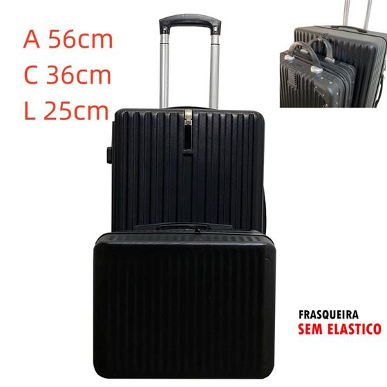 Mala de bordo ABS N20 capacidade 10kg-12kg com roda e cadeado menor ...