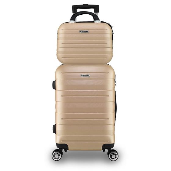 Mala De Bordo Com Frasqueira Allabard Roda 360 Cadeado - Mala de Bordo ...