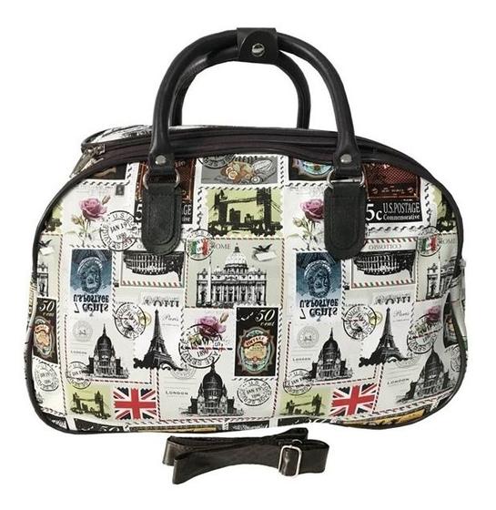 Mala de Mão Viagem Estampa Selos Aprovada Para Bordo 3 Cores - Blitz ...