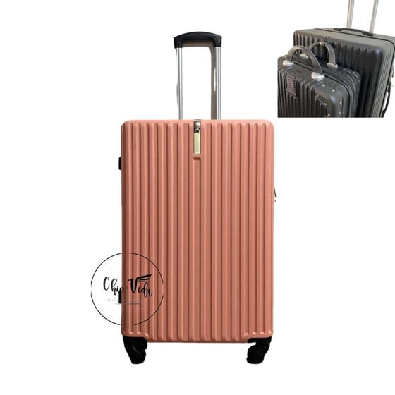 Mala de viagem 23kg ABS mala para despachar 23kilos ANAC com roda 360 ...