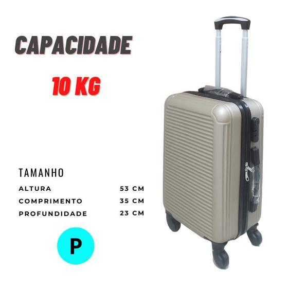 Mala de Viagem Grande e Pequena 10kg e 23kg Tamanhos e com Rodinha 360º ...
