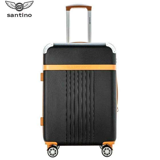 Mala de Viagem Grande SANTINO Giratória Rodas Duplas TSA Expansiva ...