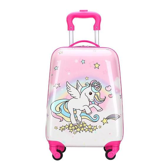 Mala Infantil ABS 47x29x20cm - Ideal para Escola e Viagem, Leve e com ...