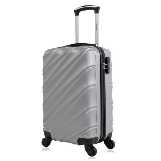 Mala pequena de bordo Havana 4 Rodas Swiss Move Prata - Mala de Bordo ...