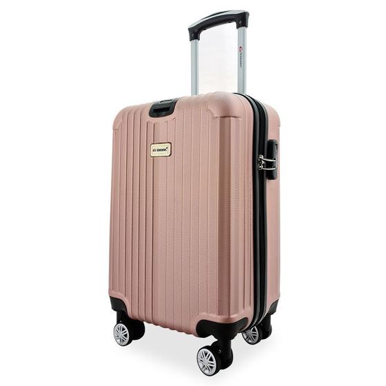 Mala Rígida De Fibra 360 Tamanho Pequena - Gladiador - C2 - Rose Gold ...