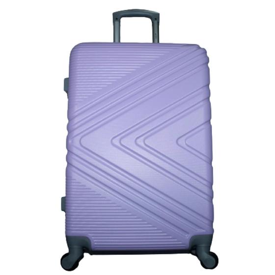 mala viagem média 23kg com cadeado senha com giro 360 cor lilás para ...