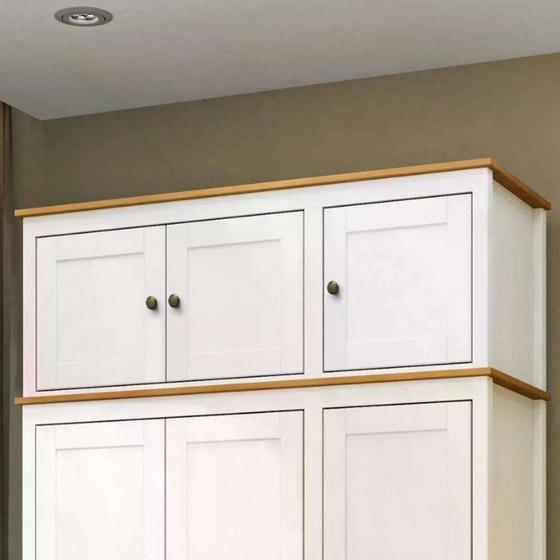 Maleiro 3 Portas Finestra Topazio Branco e Carvalho 9107BV - Guarda ...