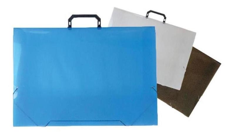 Maleta Arquiteto Plástica Grande A3 com Alça e Elastico Acp - Pasta ...