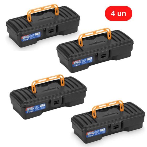 Maleta De Ferramentas Kit 4 Maletas Multiuso Com Trava Alça - ARQPLAST ...