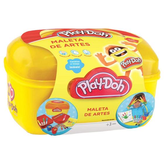Maleta de Pintura A Dedo Play-Doh Canetas e Tintas Laváveis - DTC ...