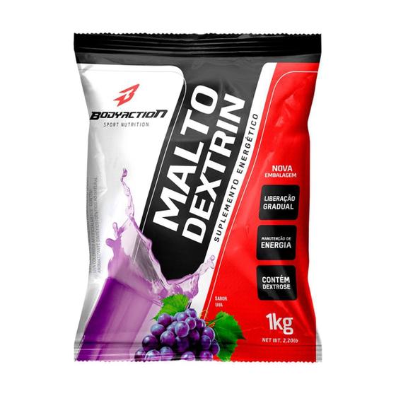 Malto 1kg Uva - BodyAction - Maltodextrina - Magazine Luiza