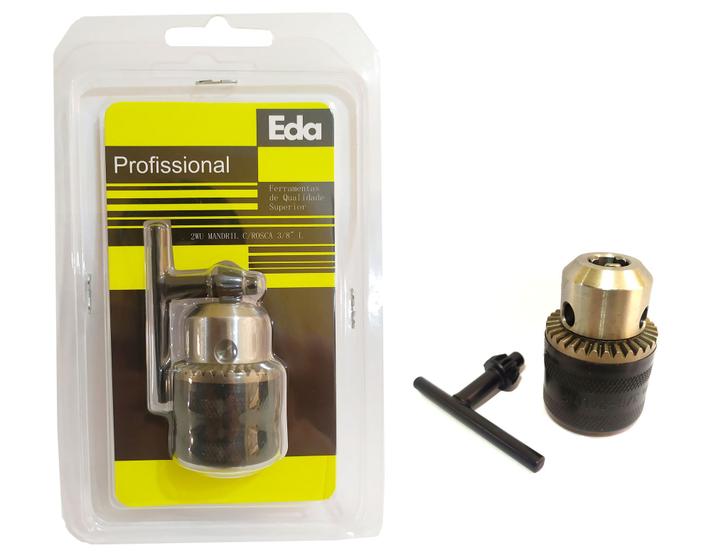 Mandril Para Furadeira Com Rosca E Chave 3/8 L Profissional - EDA - Mandril - Magazine Luiza